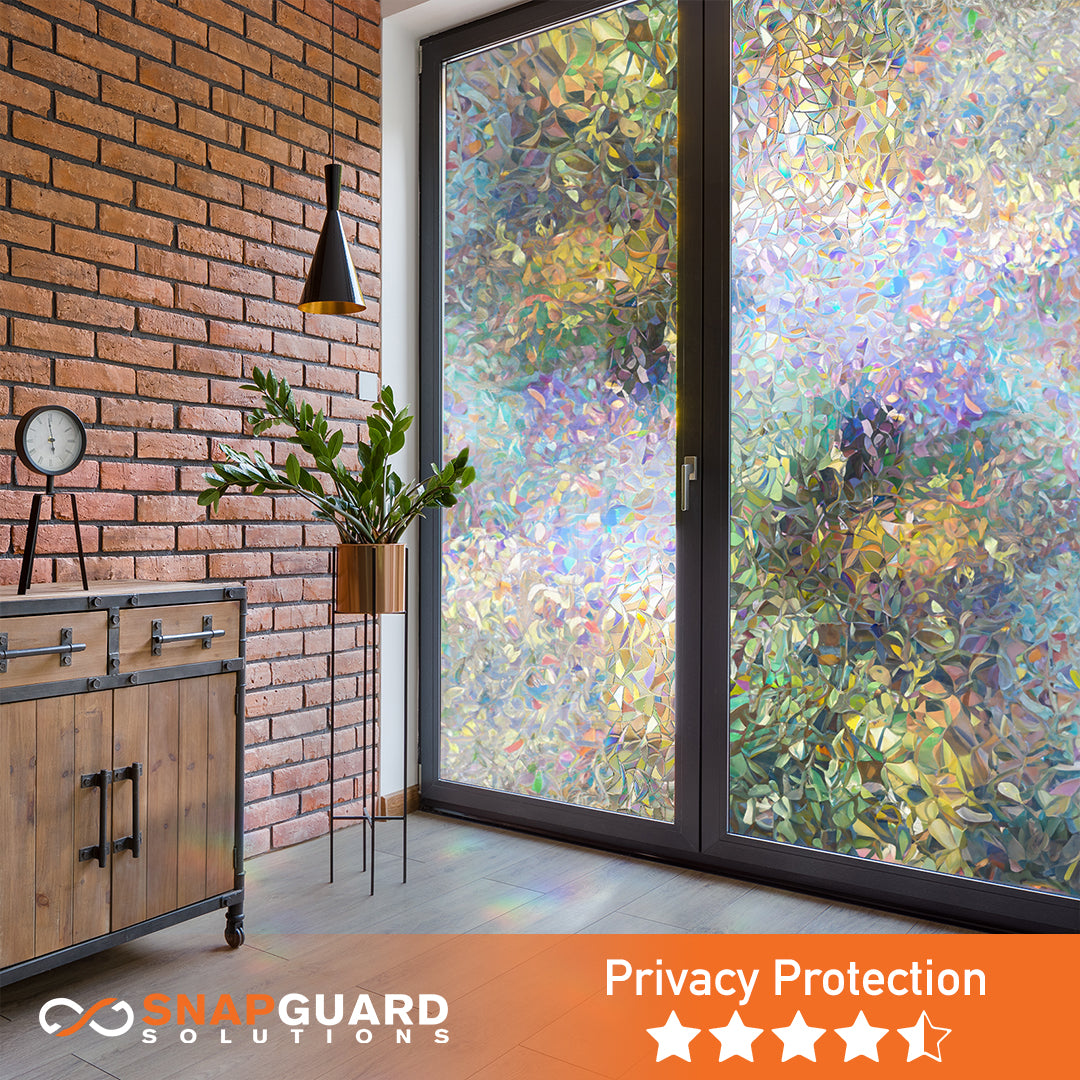 Snapguard Solutions Privacy Rainbow - Stained Glass Window Film